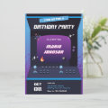 Pixel game birthday invitation | Zazzle
