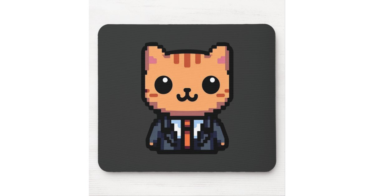 Pixel Purrfection Cat Mouse Pad | Zazzle