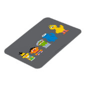 Pixel Sesame Street Characters Magnet | Zazzle