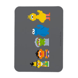 Pixel Sesame Street Characters Magnet | Zazzle