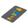 Pixel Sesame Street Characters Magnet | Zazzle
