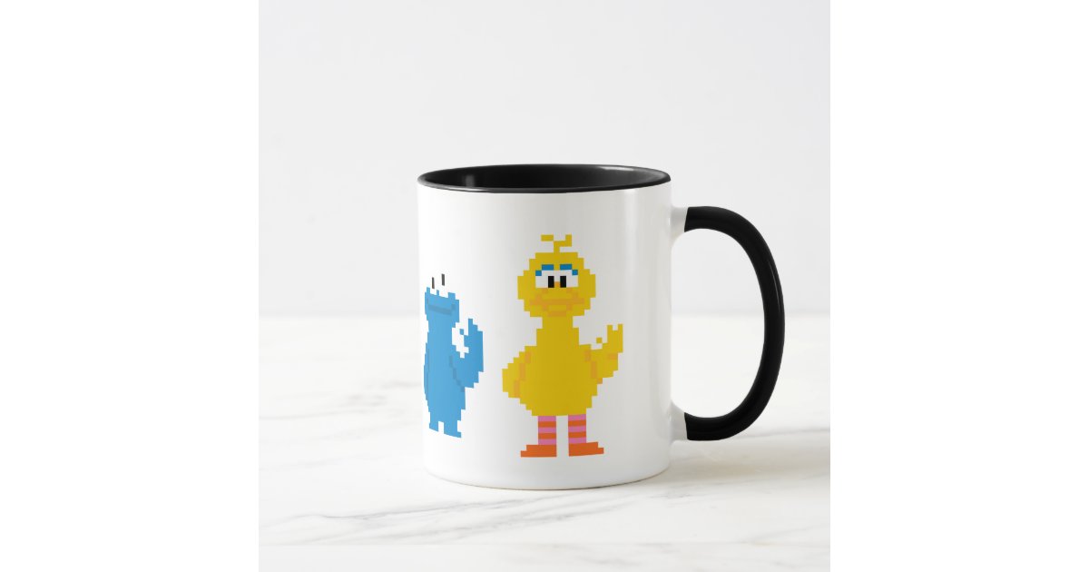 Pixel Sesame Street Characters Mug | Zazzle