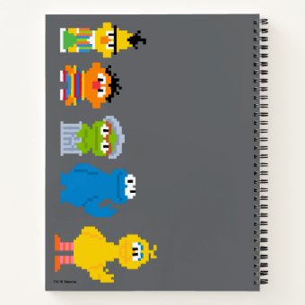 Pixel Sesame Street Characters Notebook | Zazzle