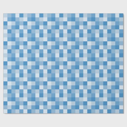 Pixel Squares Custom Color Wrapping Paper | Zazzle