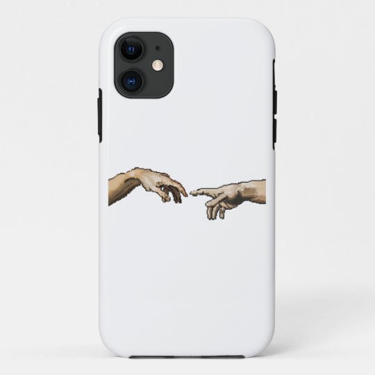 Pixelated "The Creation of Adam" case | Zazzle.com