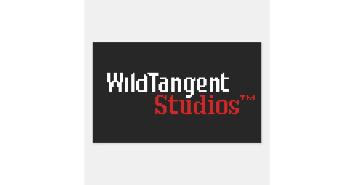 Pixelated WildTangent Logo Stickers | Zazzle