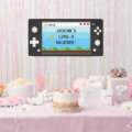 Pixels Arcade Video Game Controller Kids Birthday Banner | Zazzle