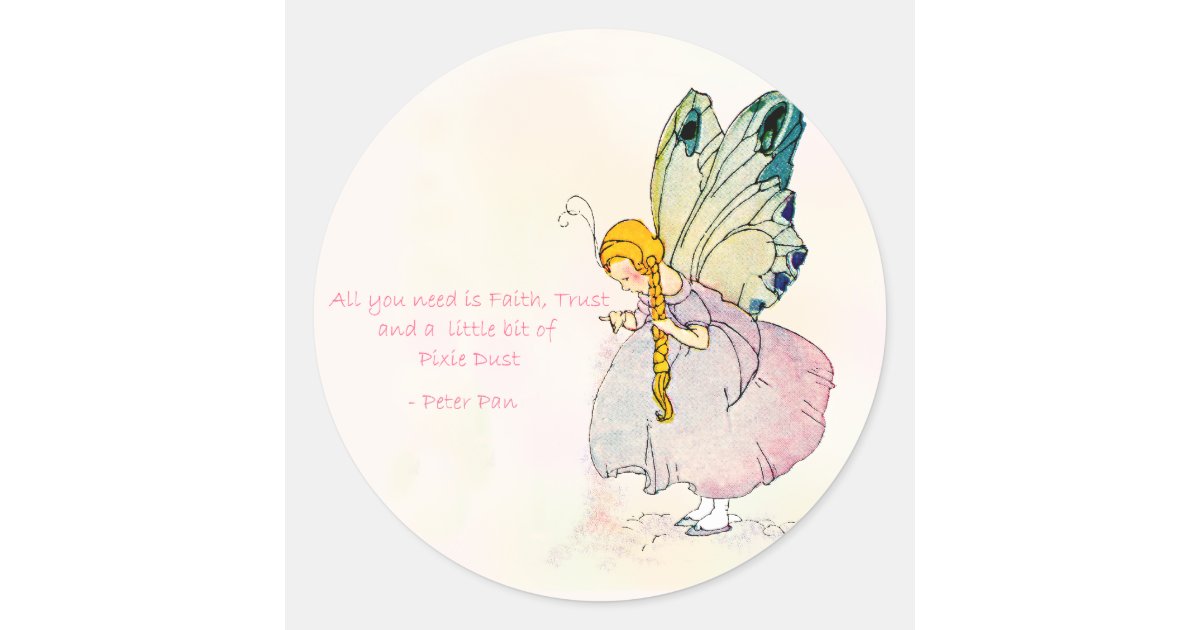 Pixie Dust Faerie Stickers | Zazzle