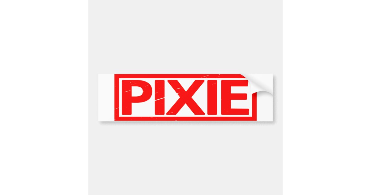 Pixie Stamp Bumper Sticker | Zazzle