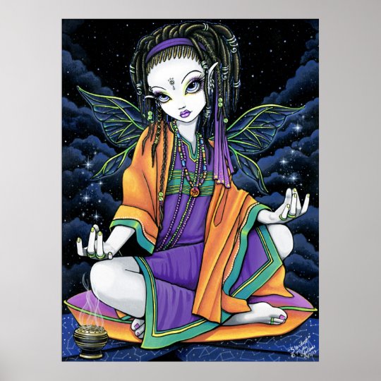 Pixie Stardust Celestial Hippie Fairy Poster | Zazzle.com
