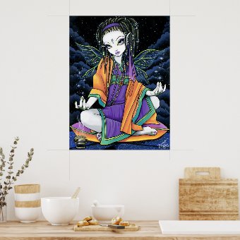Pixie Stardust Celestial Hippie Fairy Poster | Zazzle