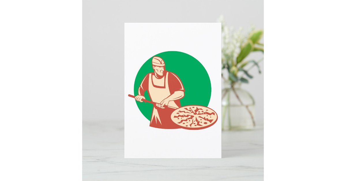 Pizza Baker Invitation | Zazzle