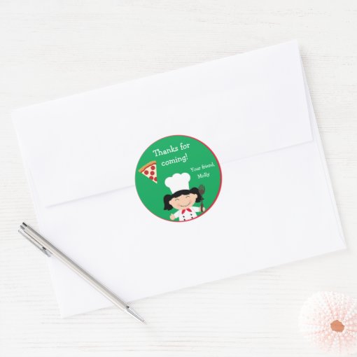 Pizza Birthday Party Sticker | Zazzle