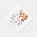 Pizza Brews and Diapers Too! Baby Shower Napkins | Zazzle