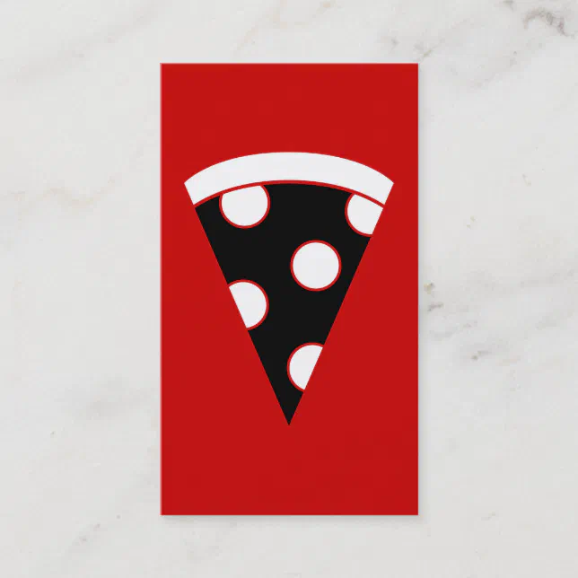 pizza business card | Zazzle