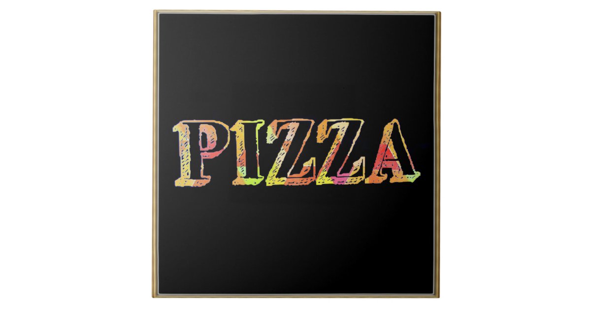 Pizza Ceramic Tile | Zazzle