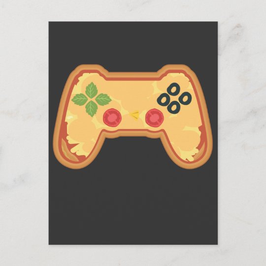 Pizza Gaming Controller Fast Food Gamer Postcard | Zazzle.com