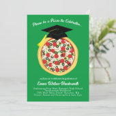 Pizza Graduation Party Invitation | Zazzle