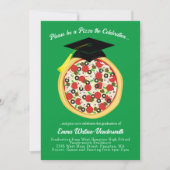 Pizza Graduation Party Invitation | Zazzle