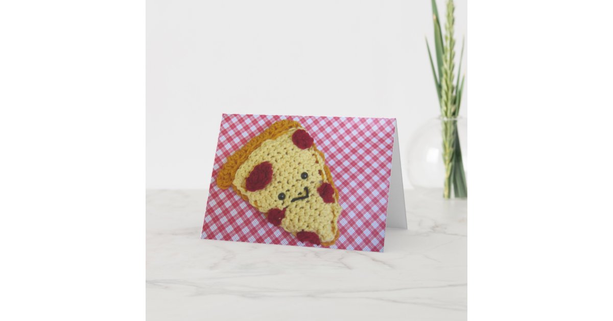 Pizza greeting card | Zazzle