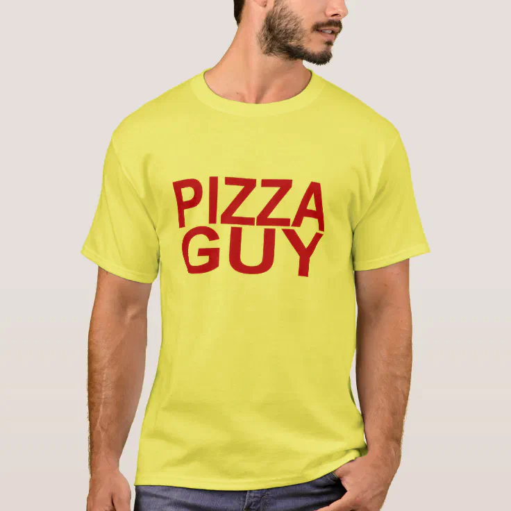 Pizza Guy Red T-Shirt | Zazzle