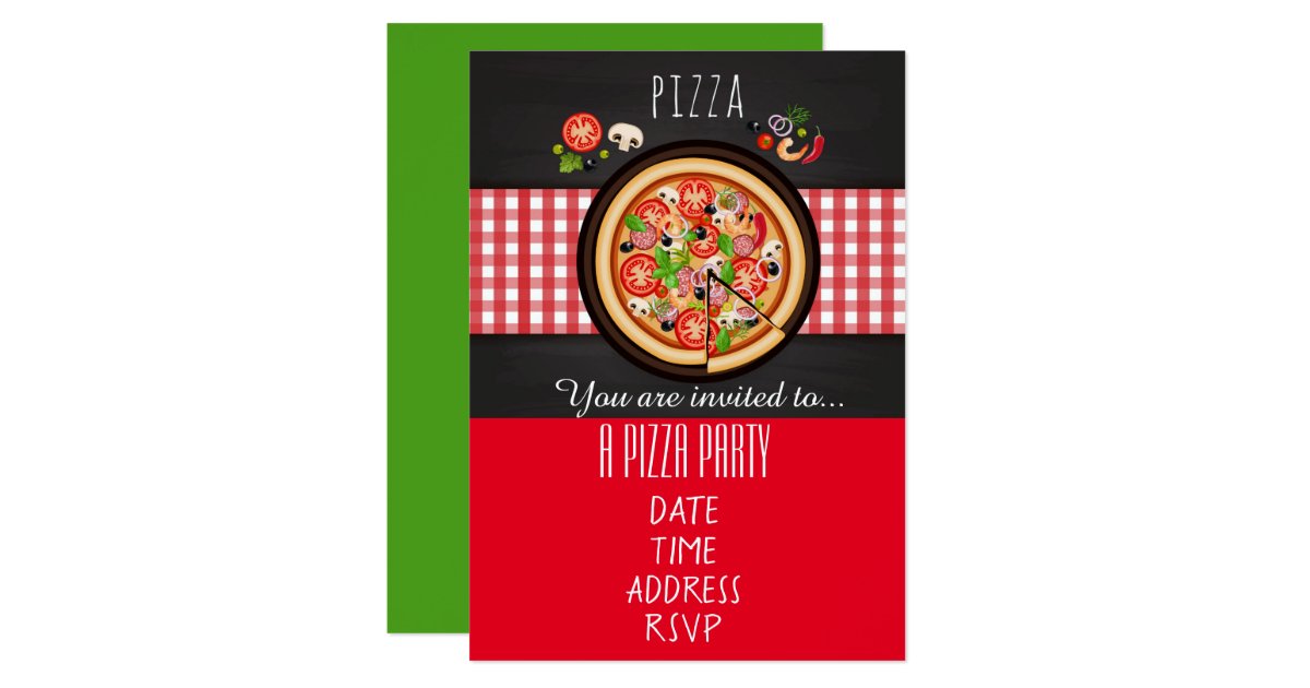 Pizza Italian dinner party Invitation | Zazzle.com
