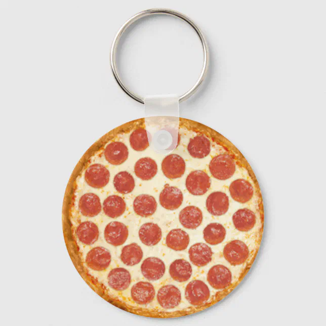 Pizza Keychain | Zazzle