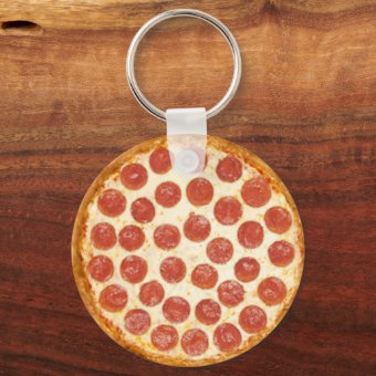 Pizza Keychain | Zazzle