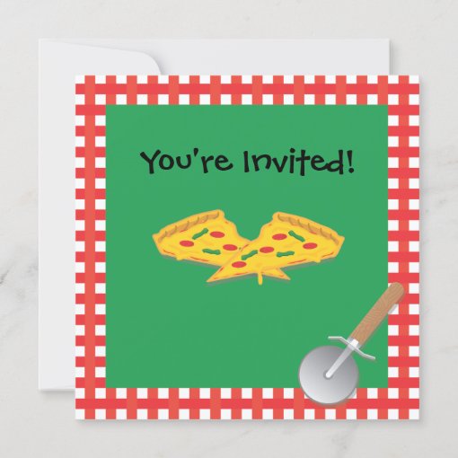 Pizza Making Birthday Party Invitation Card | Zazzle