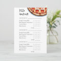 Pizza Making Contest Scorecard Printable Invitation | Zazzle