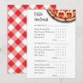 Pizza Making Contest Scorecard Printable Invitation | Zazzle