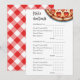 Pizza Making Contest Scorecard Printable Invitation | Zazzle