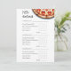 Pizza Making Contest Scorecard Printable Invitation | Zazzle