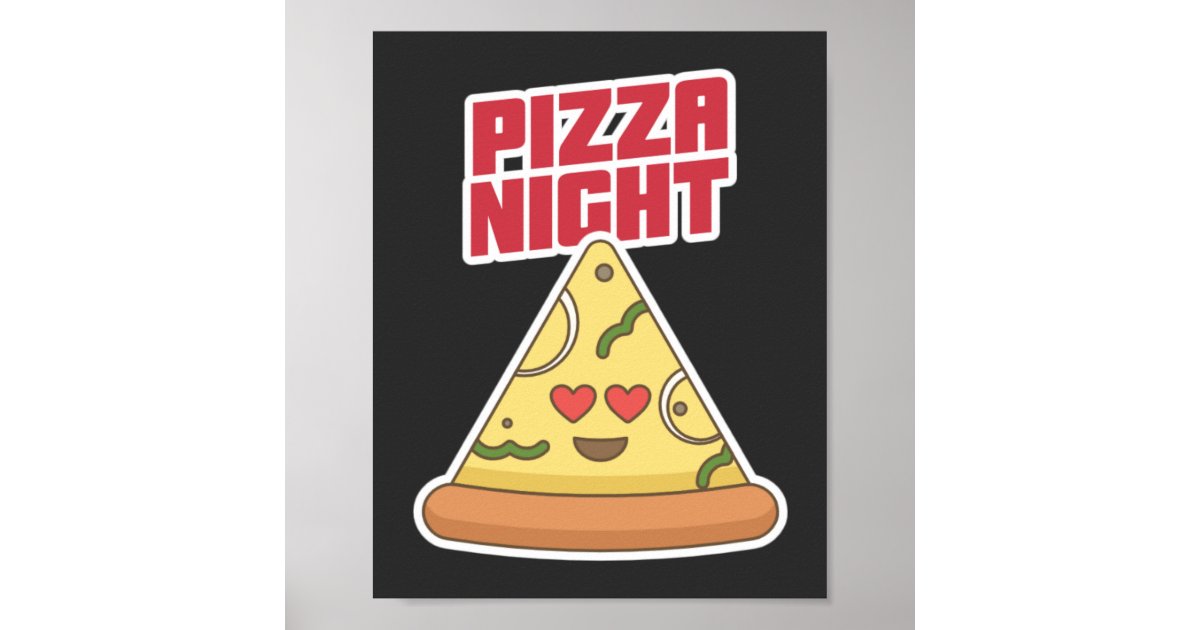 Pizza Night Poster | Zazzle