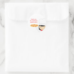 Pizza Party Girl Stickers | Zazzle