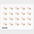 Pizza Party Girl Stickers | Zazzle