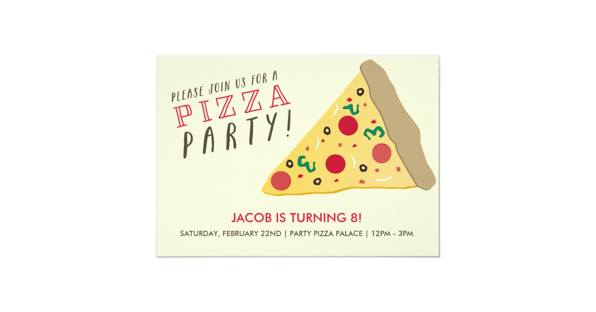 Pizza Party Invitation | Zazzle.com