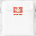 Pizza Party Thank You Favor Stickers | Zazzle