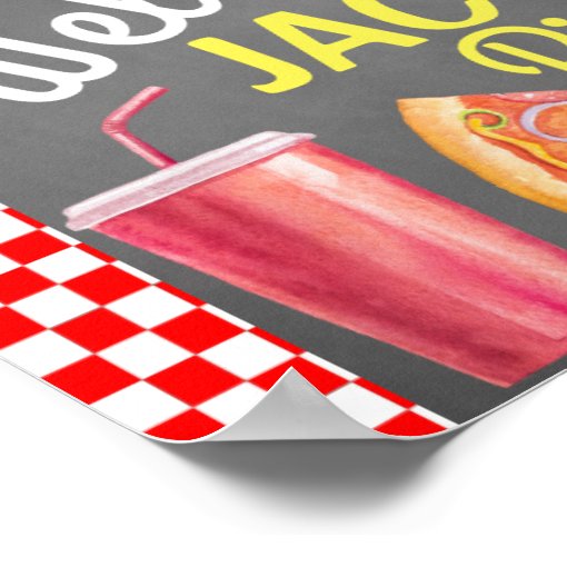 Pizza Party Welcome Sign | Zazzle