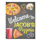 Pizza Party Welcome Sign | Zazzle