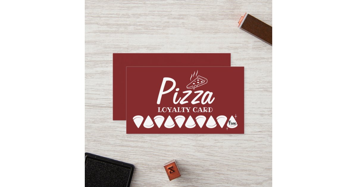 Pizza Pasta Restaurant Loyalty Cards | Zazzle