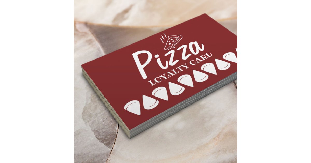 Pizza Pasta Restaurant Loyalty Cards | Zazzle