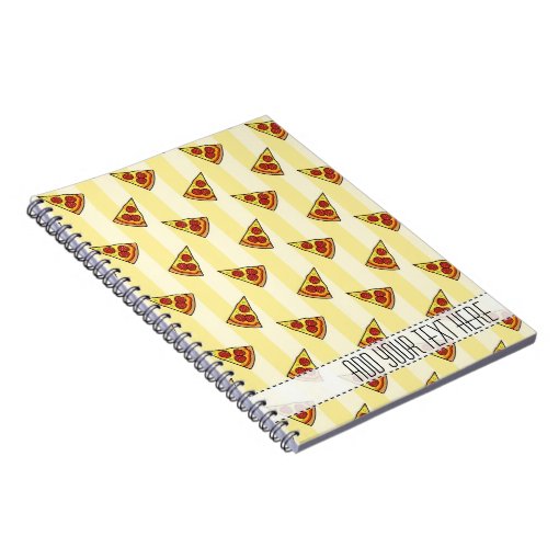 Pizza Pattern Custom Notebook | Zazzle