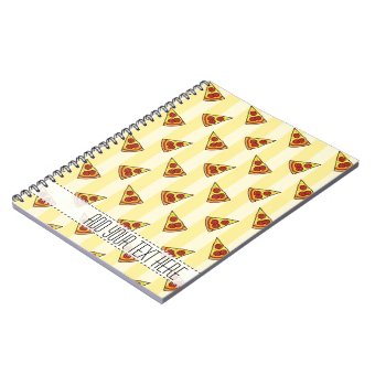 Pizza Pattern Custom Notebook | Zazzle