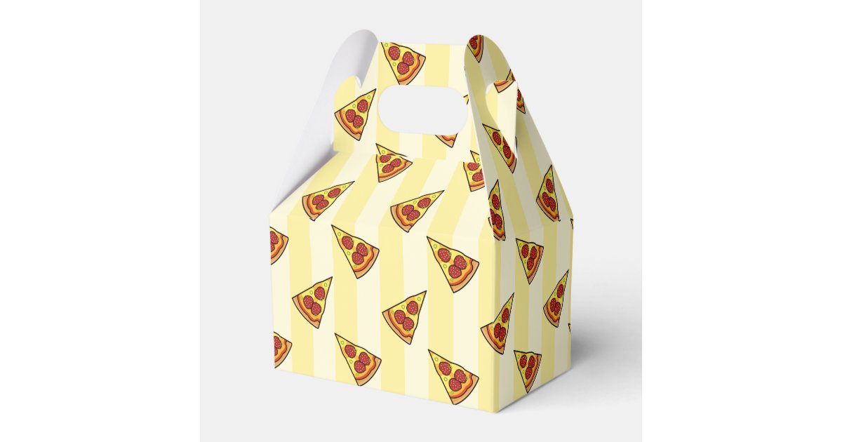 Pizza Pattern Wrapping Paper Favor Boxes | Zazzle