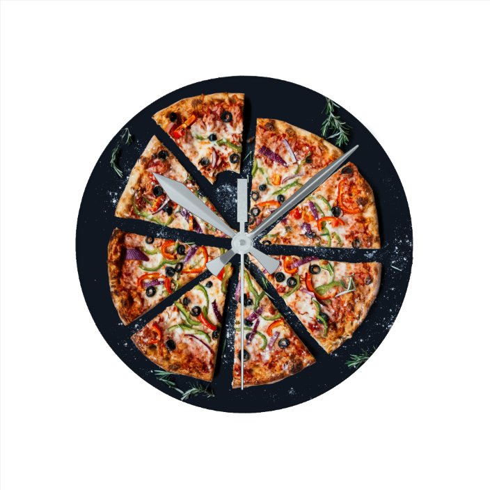 Pizza Pie Wall Clock | Zazzle.com