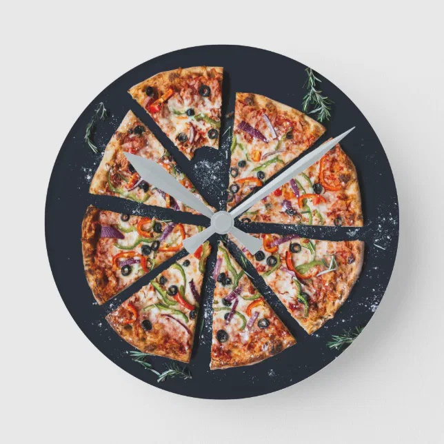 Pizza Pie Wall Clock | Zazzle