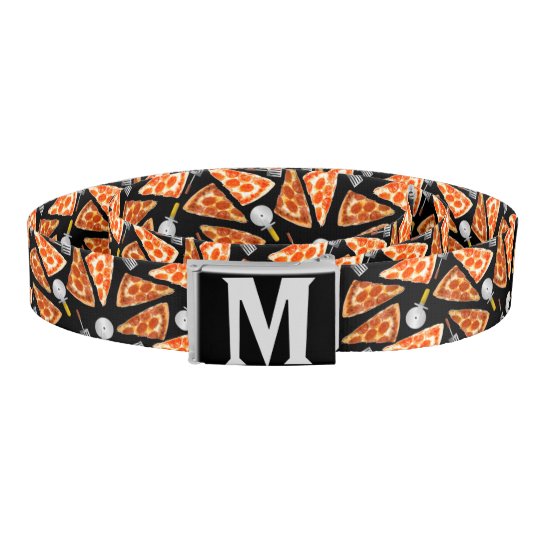 Pizza Pizza Monogram Belt | Zazzle.com