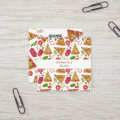 Pizza Pizzeria Restaurant QR Code Italian Food Square Business Card ...
