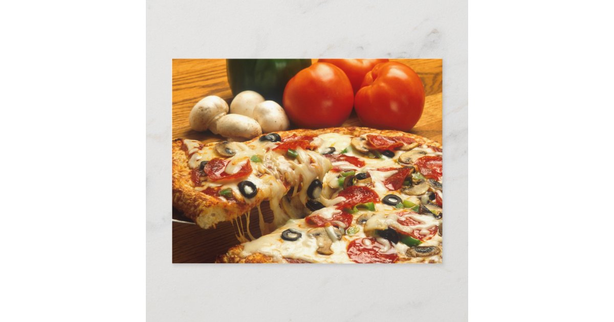 Pizza Postcard | Zazzle